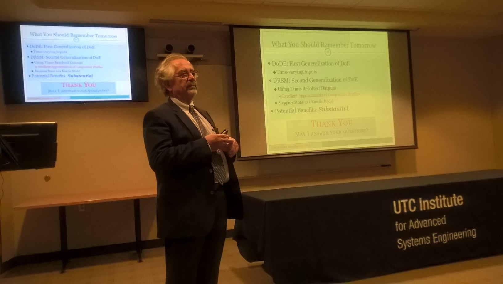 Professor Christos Georgakis presented a distinguished lecture on data ...